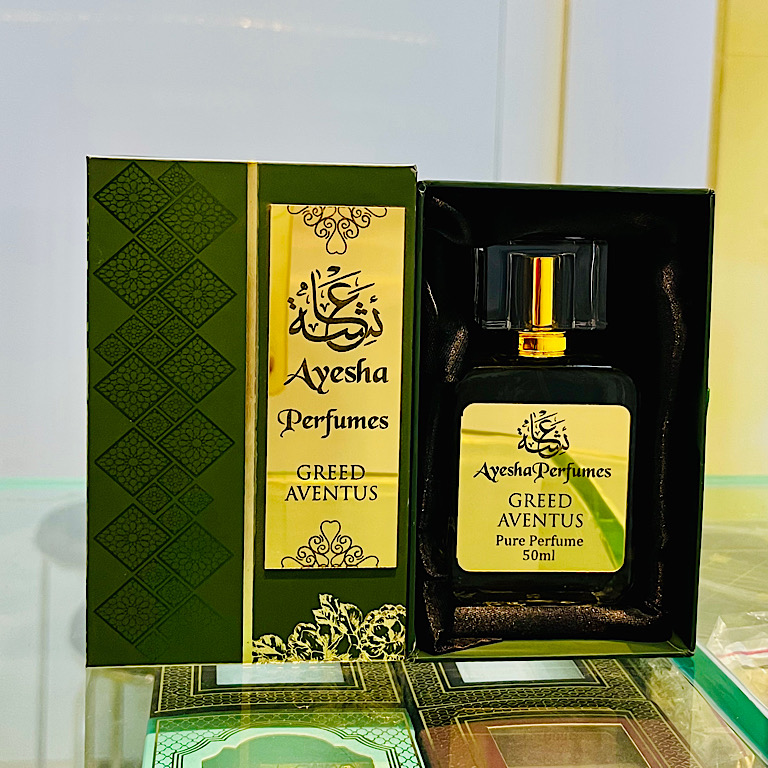Greed Aventus - Ayesha Perfumes - Ayesha Perfumes: Scent for Every Soul.
