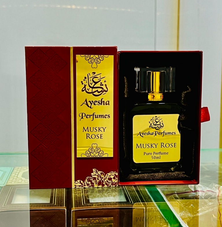 Musky Rose - Ayesha Perfumes - Ayesha Perfumes: Scent for Every Soul.